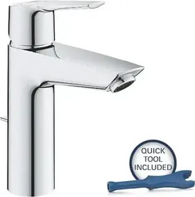 Grohe QuickFix Start - Umyvadlová baterie s výpustí studený start chro