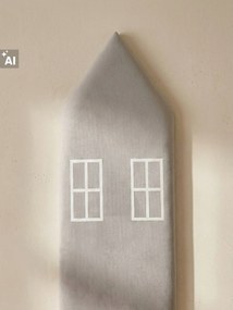 Sinsay - Čalouněný panel s motivem domku - šedá
