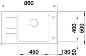 BLANCO Andano XL 6S-IF Compact dřez nerezový s excentrem 523002