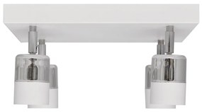 LED Bodové svítidlo TUBSSON 4xGU10/4,8W/230V bílá/lesklý chrom