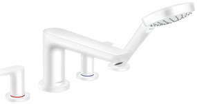 Hansgrohe Talis E, baterie na okraj vany, 4-otvorová instalace, bílá matná, 71748700