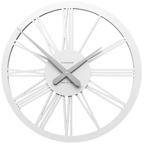 Designové hodiny 10-114 CalleaDesign 45cm (více barevných variant) Barva bílá-1 - RAL9003