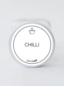 Samolepka na kořenky CHILLI bílá 5 cm základní písmo