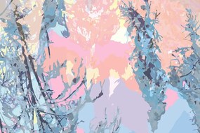 Obraz abstrakce stromů Varianta: 120x80