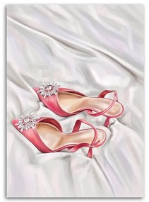 Gario Obraz na plátně Pár růžových bot Rozměry: 40 x 60 cm