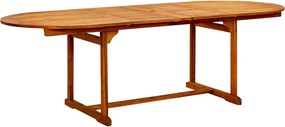 Zahradní jídelní stůl (160–240) x 100 x 75 cm masivní akácie 316565