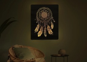 Li-Go "Lapač" světelný obraz 230V 62x80 cm provedení povrchu: dub světlý