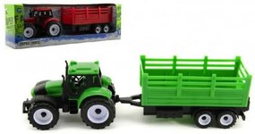 Teddies Traktor s přívěsem plastový 28cm