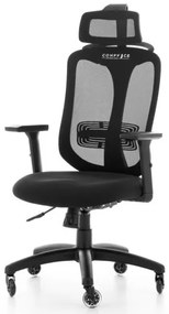 Kancelářská židle CONFFICE - barva černá - nosnost 135 kg - 3D6295