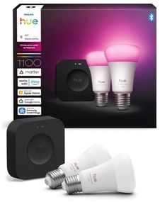 Základní sada Philips Hue WACA 2xE27/8,1W 1000-20000K  + zařízení k propojení 8721103107619