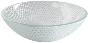 Sapho, PUKETA skleněné gravírované umyvadlo, průměr 42 cm, čirá, TY165