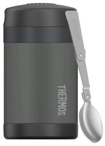 Thermos Dětská termoska na jídlo se lžící Černá