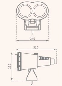 Dalekohled "STAR" na dětské hřiště KAXL Tyrkysová