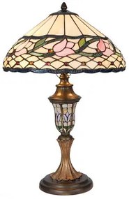 Stolní lampa Tiffany FLOWERS Clayre &amp; Eef 5LL-5774
