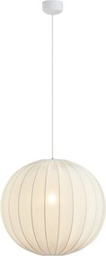 Bílé látkové závěsné svítidlo ø60x60 cm Solia – Markslöjd