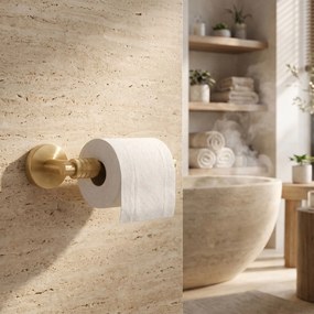 Rea Rea, Držák na toaletní papír 29105 Rivo Brush Gold, REA-60110
