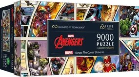 Trefl - Puzzle - UFT Marvel Avengers: Napříč komiksovým vesmírem / 900