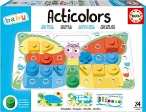 EDUCA Skládačka Acticolors Barvy a tvary / 44 dílků / od 2 do 4 let