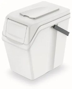 Odpadkový koš SORTIBOX II bílý, objem 25L