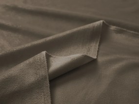 Biante Sametový oválný ubrus SV-031 Hnědá khaki 140x180 cm