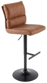 Designová barová otočná židle Frank antik hnědá