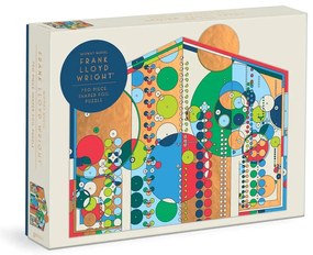 Galison Fóliové tvarované puzzle Nástěnná malba 750 dílků