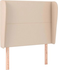 Čelo postele typu ušák cappuccino 103x23x118/128 cm umělá kůže 3117765