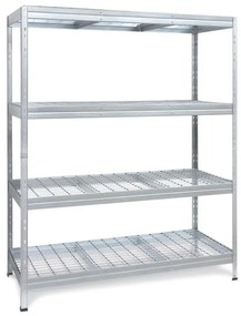 AR Shelving Vysokozátěžový regál Wire Mesh, 180 × 150 × 60 cm, nosnost police: 400 kg