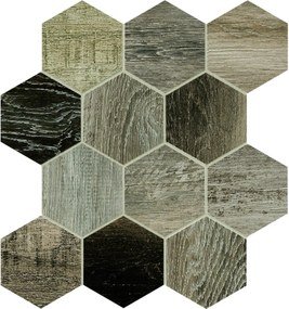Dlažba Dom Barn Wood grey 35x37,5 cm mat DBWEM40
