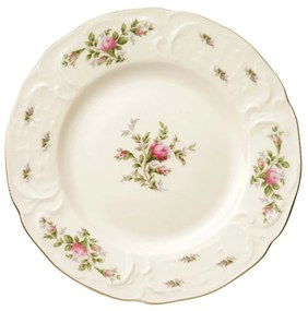 ROSENTHAL SANSSOUCI ELFENBEIN MOOSROSE NEU POLIERGOLD ROMANA Talíř 26 cm