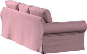 Potah na pohovku IKEA  Ektorp 3-místná, rozkládací STARÝ MODEL PIXBO barva růžová látka pletený vzor