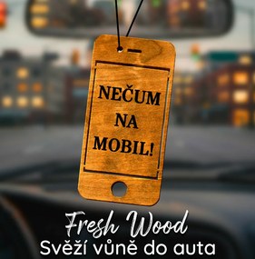 Ahome CZ Dřevěná vůně do auta –  Mobil