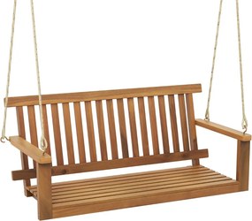 Costway Verandová houpačka pro 2 osob s 2 lany k zavěšení. Udrží až 360 kg.