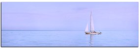 Obraz na plátně - Plachetnice na moři - panoráma 5248A (120x45 cm)