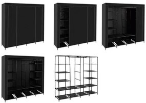 Textilní šatní skříň 170 x 170 x 42 cm