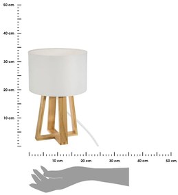 Noční lampa Molu bílá 34,5 cm