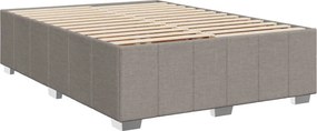 Box spring postel s matrací taupe 140x200 cm textil 3285481
