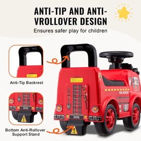 Ride On Automobil Chlapecký Dívčí kočárek pro batolata 1-3 roky červený