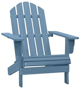 vidaXL Zahradní židle Adirondack masivní jedlové dřevo modrá