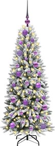 Umělý vánoční stromeček Bílá 120 cm PVC, plast, ocel a PE 3396027