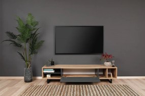 TV stolek Safir 160 cm antracit/hnědý