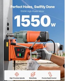 Magnetická vrtačka, Motor 1550 W VEVOR