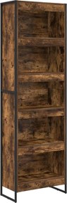 Knihovna 60 x 30 x 189,5 cm Kompozitní dřevo Kouřový dub 3403000
