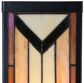 Nástěnné světlo Tiffany v art deco stylu Theresia – 14x16x40 cm
