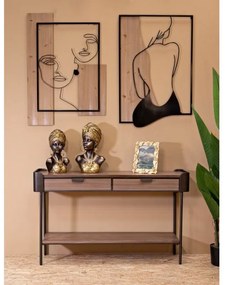Designová konzole Ekewaka 120 cm hnědá