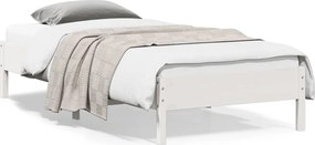 vidaXL Rám postele voskově 100 x 200 cm masivní borovice [842706] Barva: Bílá