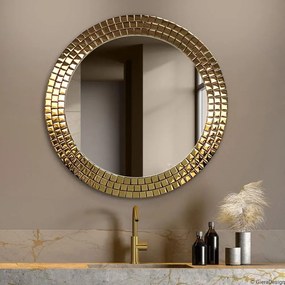 Zrcadlo Aurora Gold Rozměr: Ø 60 cm