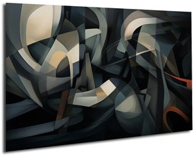 Abstraktní obraz šedé stíny Rozměr: 90 x 60 cm