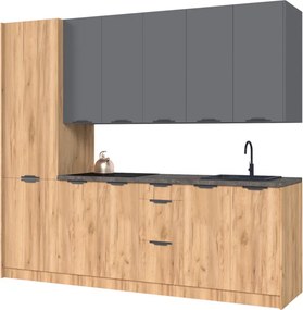 Sada 2.6 vrch Antracit / Grafit, spodek Dub kraft Leo