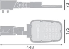 LED svítidlo LEDVANCE Streetlight Area Small RV20ST 30W 4000K neutrální bílá
